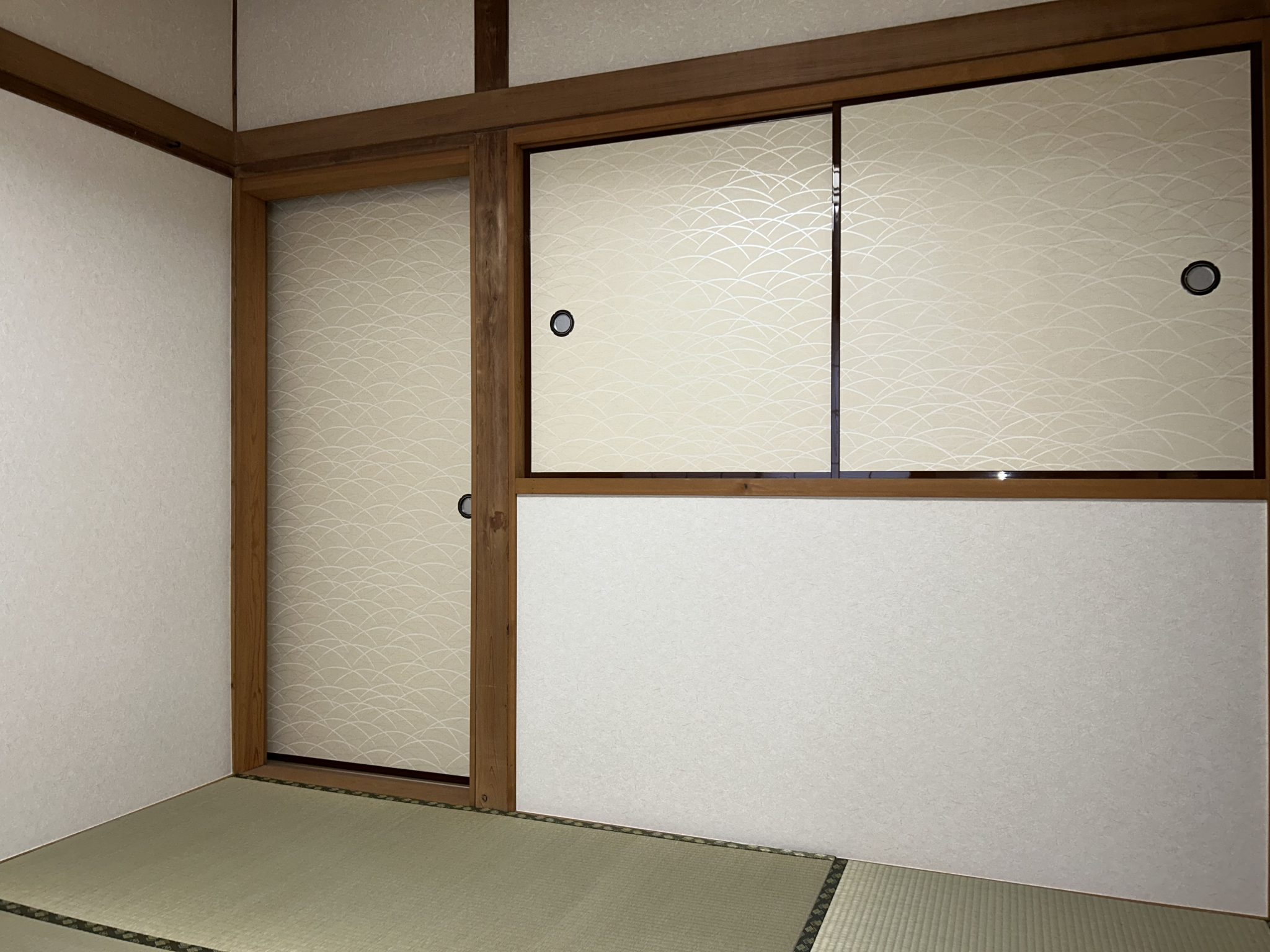 西東京市保谷町で、壁紙（クロス）の張替え工事を、サンゲツSP9735とSP9772 を使い施工しました | さわはた畳屋